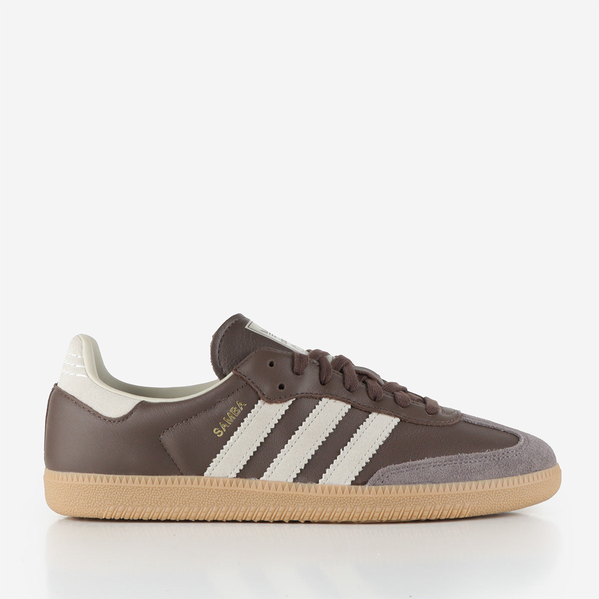 Adidas Originals Samba OG Shoes - Brown/Putty Grey/Gold Metallic ...