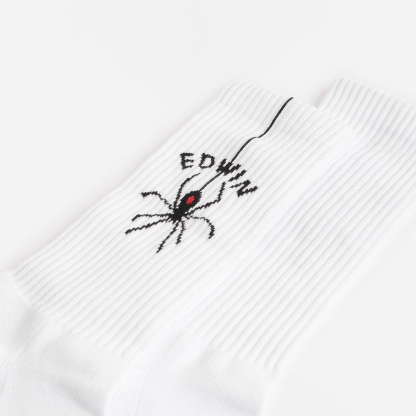 Edwin Spider Socks - White – Urban Industry