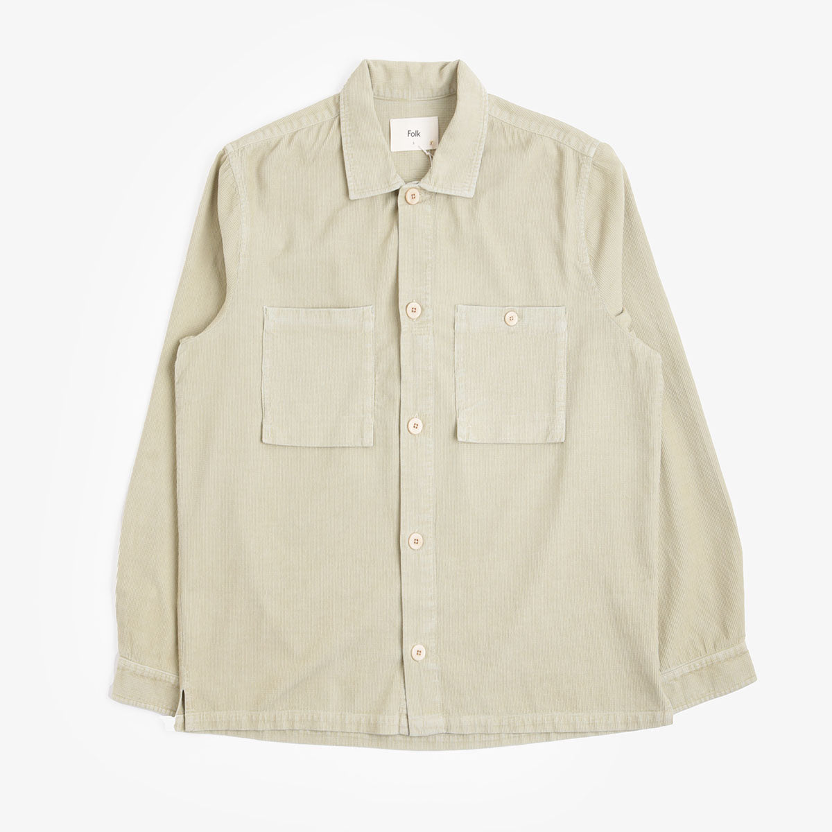 Folk Patch Overshirt - Sage Green Microcheck Cord – Urban Industry
