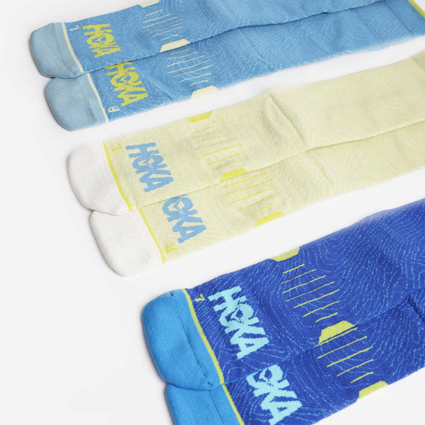 HOKA Crew Run Sock 3-Pack - Alpine Blue/Cardamon/Ultramarine – Urban ...