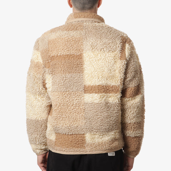 Universal Works Lancaster Jacket - Sand Patchwork Fleece – Urban Industry