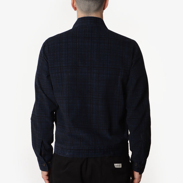 Universal Works Uniform Jacket - Navy Check Cord Seersucker – Urban ...